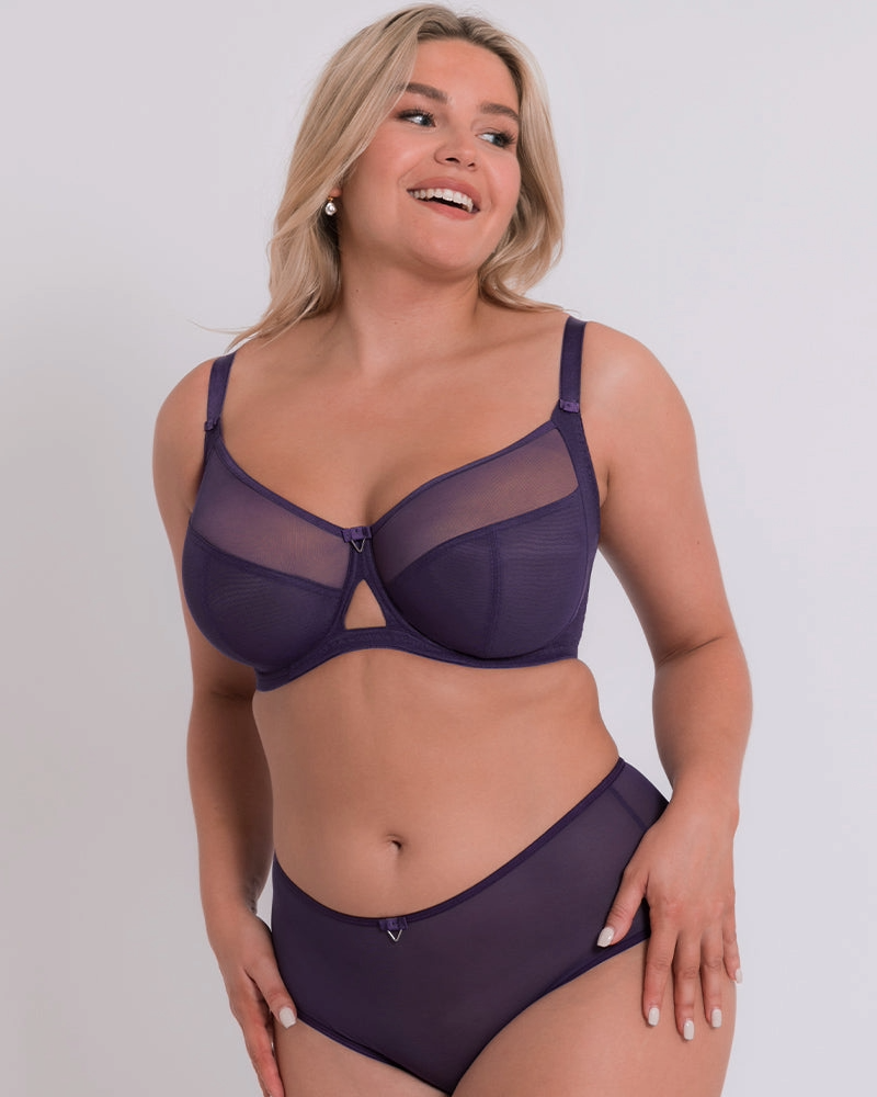 Бюстгальтер Curvy Kate Victory 4 Part Balcony Bra (Deep Purple)